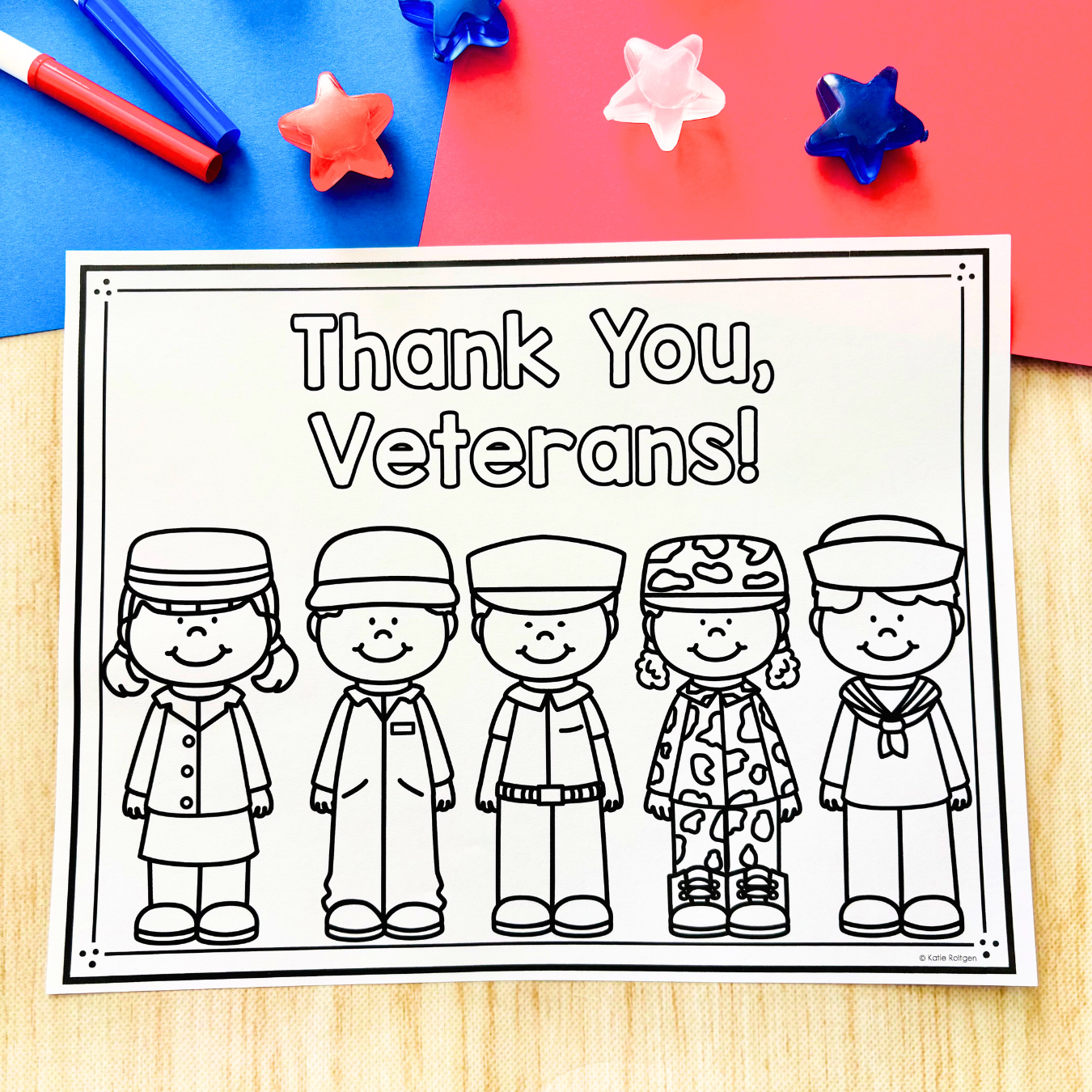 Veterans Day Activities for Kindergarten - Katie Roltgen Teaching