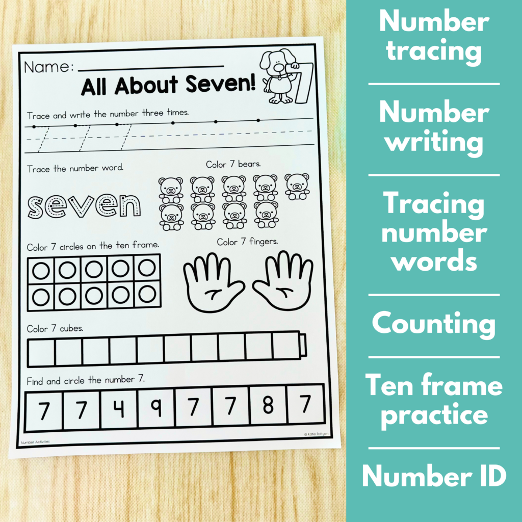 Numbers 1-20 Activity Pages - Katie Roltgen Teaching