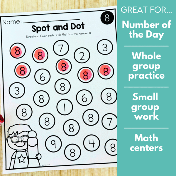 Numbers 1-20 Activities: Spot It and Dot It - Katie Roltgen Teaching