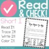 Read and Check! (Short I) - Katie Roltgen Teaching