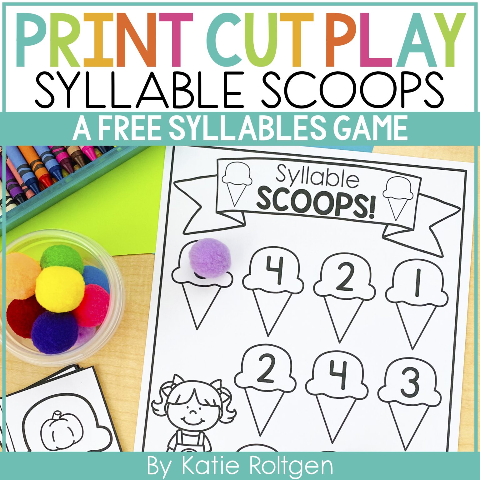 Syllable Scoops Game - Katie Roltgen Teaching