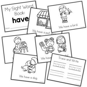 Sight Word Mini Book: Have - Katie Roltgen Teaching