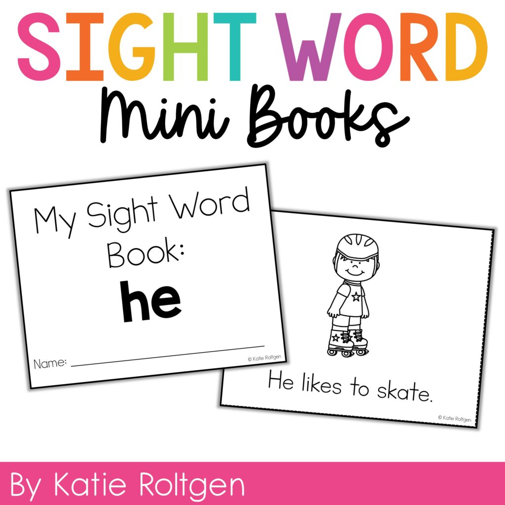 Sight Word Mini Book: He - Katie Roltgen Teaching