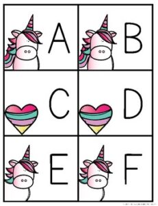 Unicorn Letter Tracing Cards - Katie Roltgen Teaching