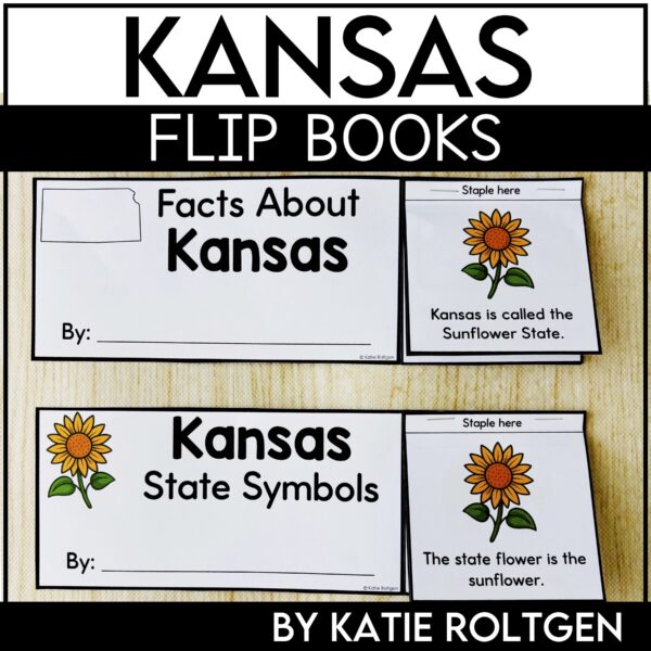 Kansas Flip-Up Book {Kansas Day Activity} - Katie Roltgen Teaching