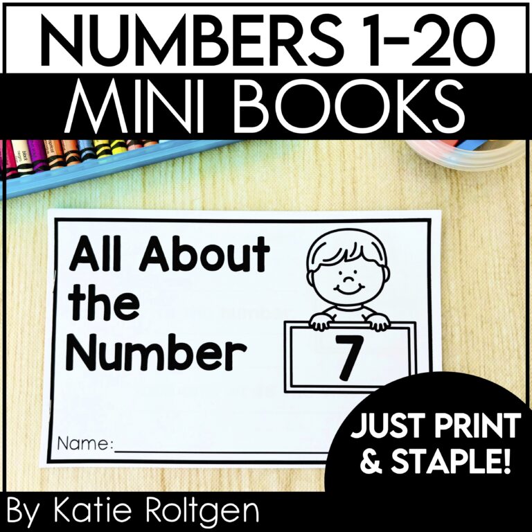 Numbers 1-20 Activities: Mini Books - Katie Roltgen Teaching