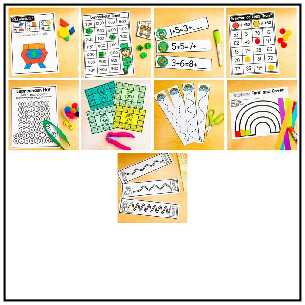 First Grade Morning Work Tubs for March - Katie Roltgen Teaching