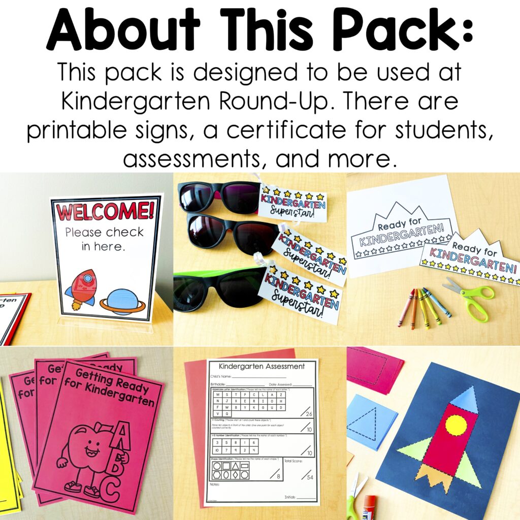 Kindergarten Roundup Pack {Space-Themed} - Katie Roltgen Teaching