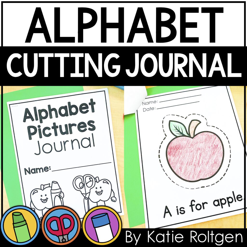 Alphabet Cutting Journal for Fine Motor Practice - Katie Roltgen Teaching