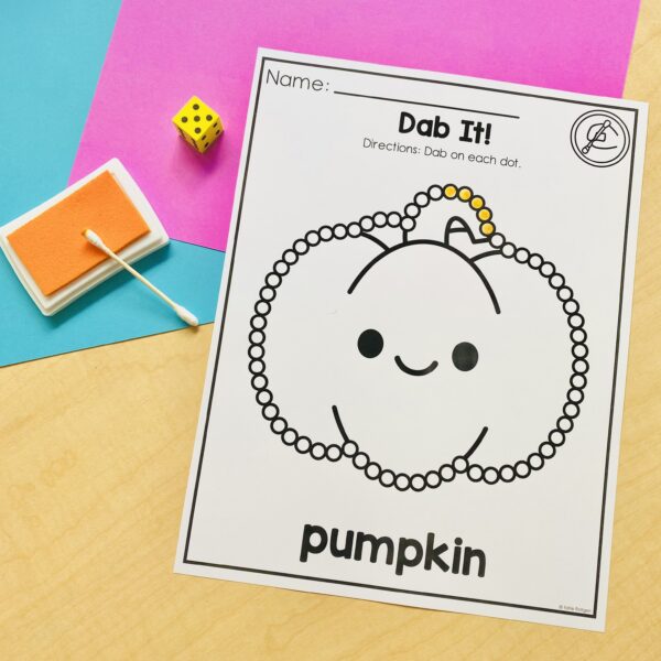 Using Dab It Pages for Kindergarten Math - Katie Roltgen Teaching