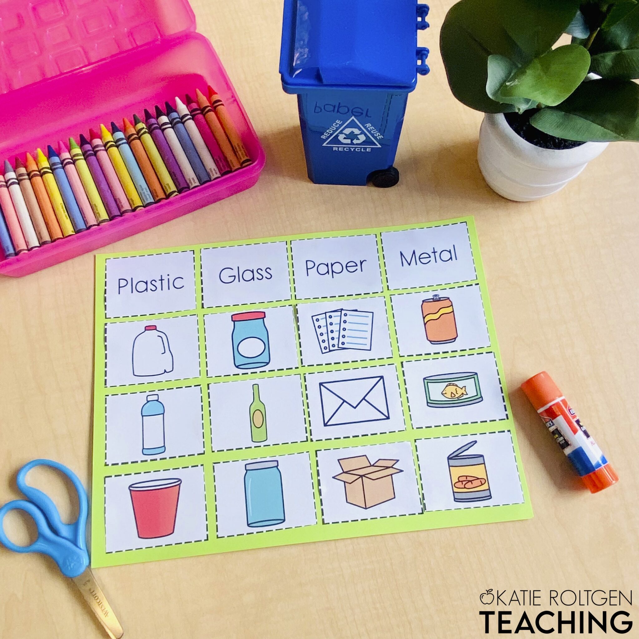 Recycling Activities for Kindergarten - Katie Roltgen Teaching