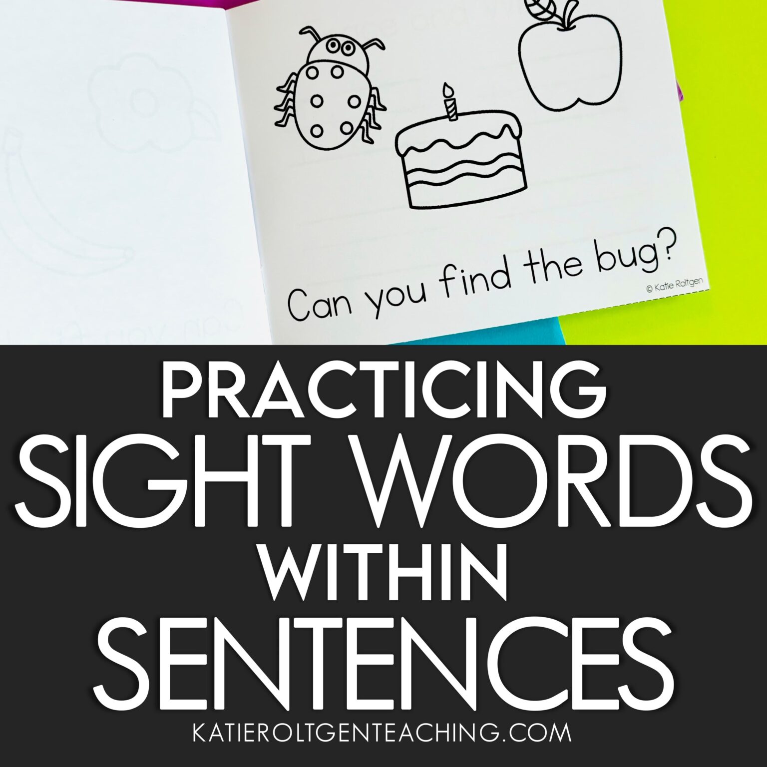 Sight Word Sentence Books for Kindergarten (Try a FREE one!) - Katie ...