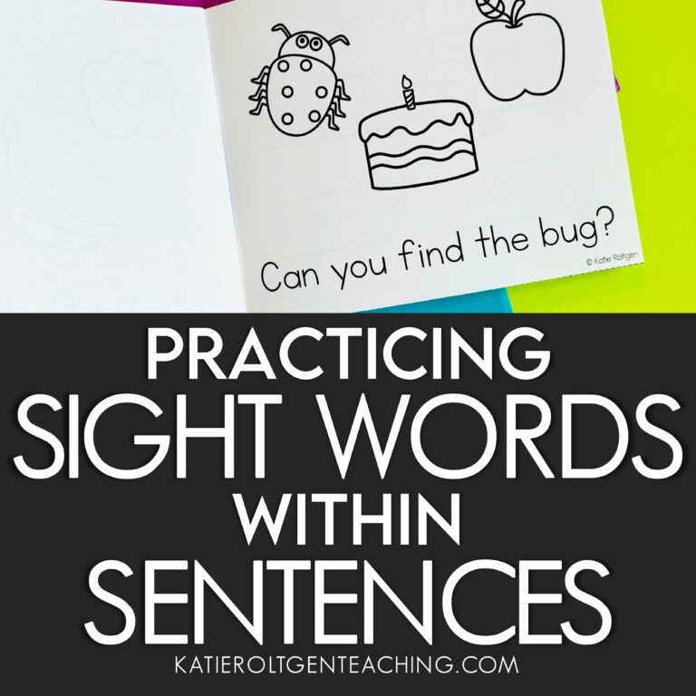 Sight Word Sentence Books for Kindergarten (Try a FREE one!) - Katie ...