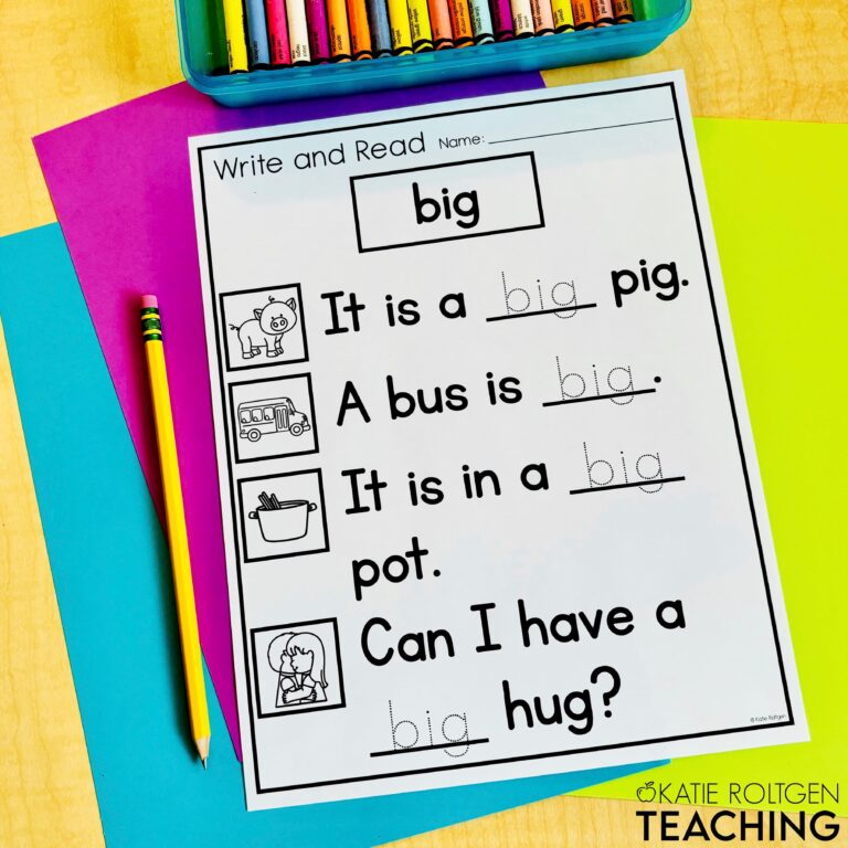 Sight Word Sentence Books for Kindergarten (Try a FREE one!) - Katie ...