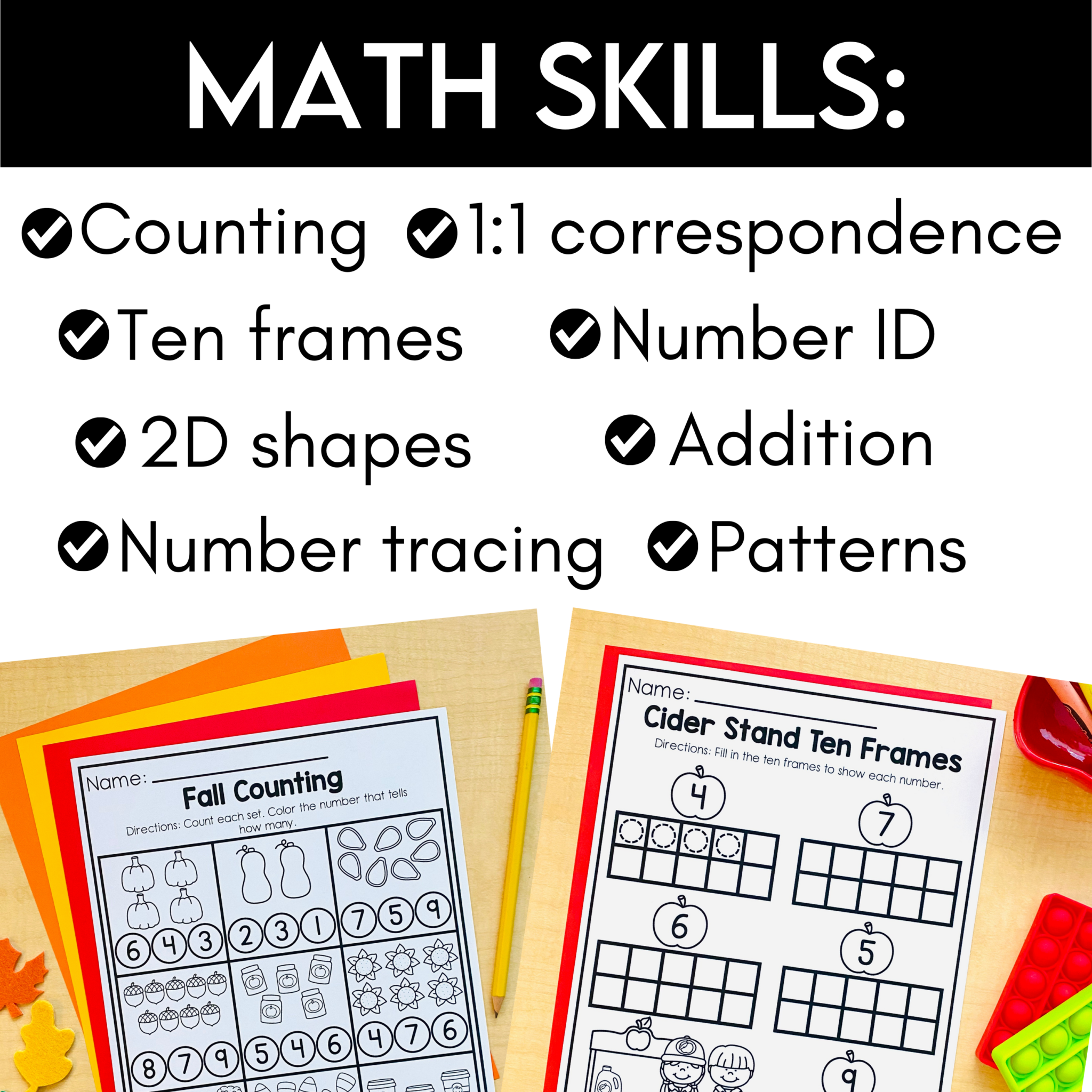 October No Prep Printables - Fall Activities for Kindergarten - Katie ...