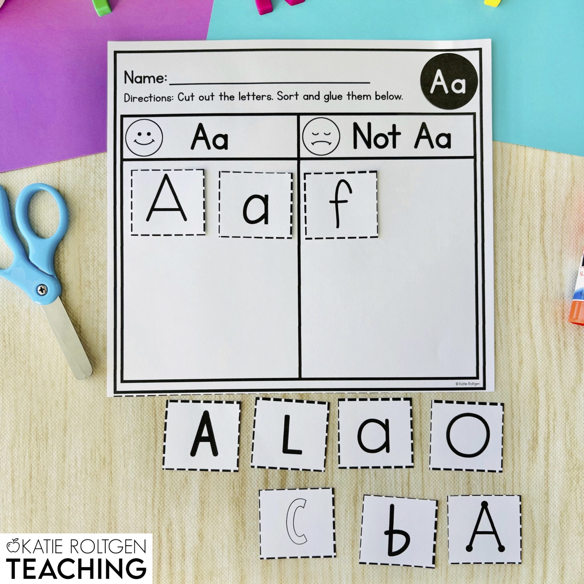 Activities for Teaching About the Letter A - Katie Roltgen Teaching