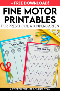 Fine Motor Printable Activities for Preschool and Kindergarten - Katie ...