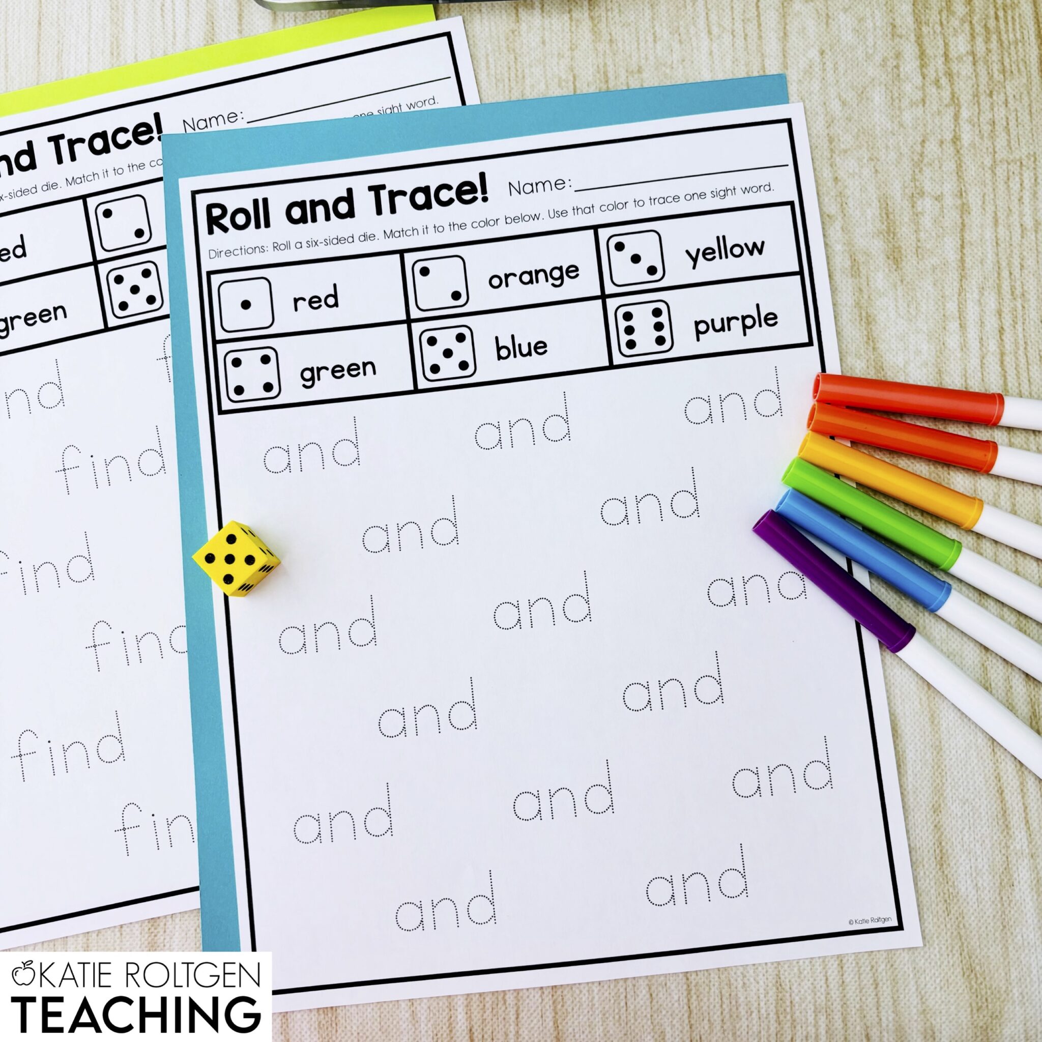 My Favorite Sight Word Worksheets for Kindergarten - Katie Roltgen Teaching