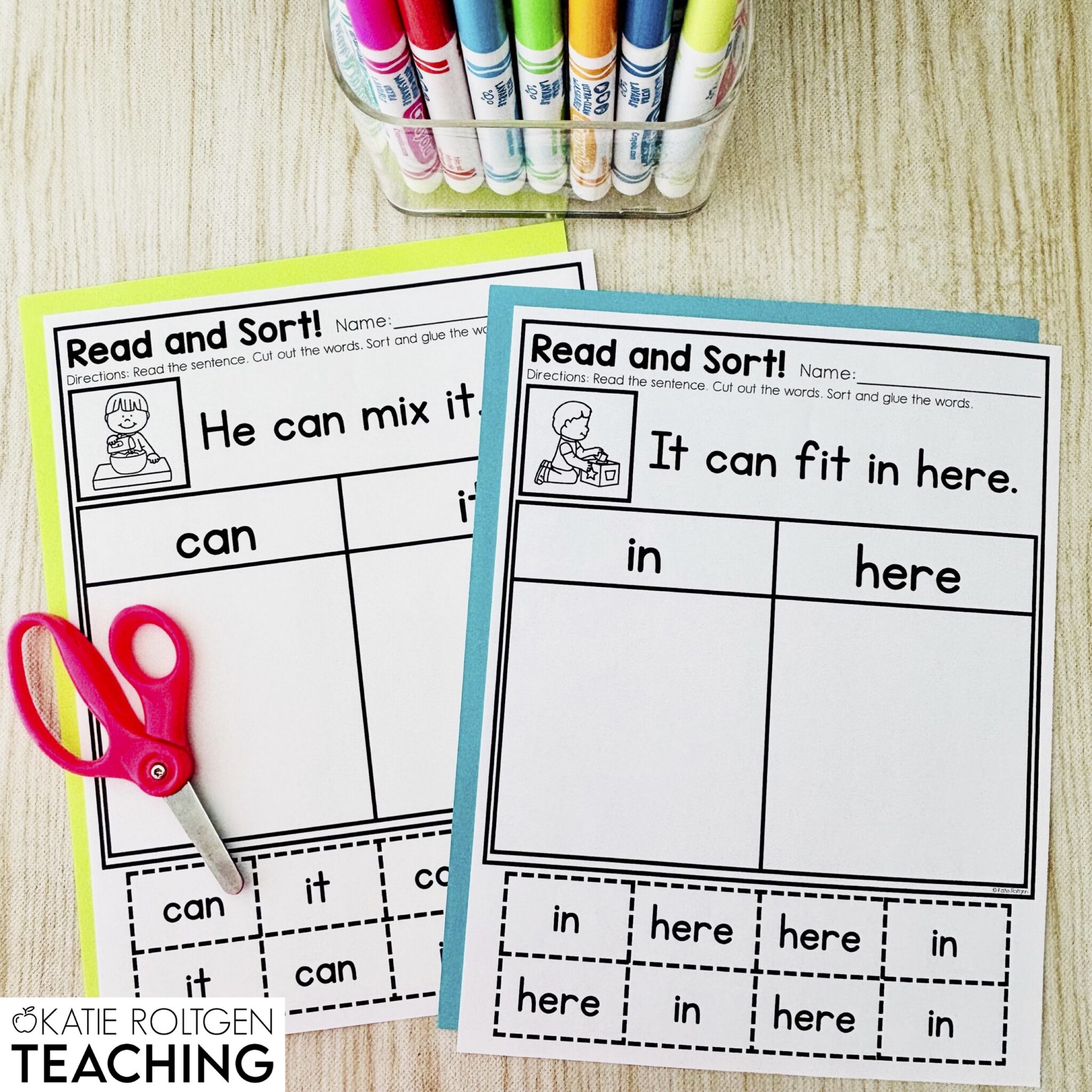 My Favorite Sight Word Worksheets for Kindergarten - Katie Roltgen Teaching