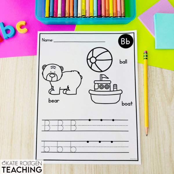 Activities for Teaching About the Letter B - Katie Roltgen Teaching