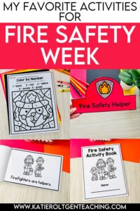 Fire Safety Week Activities for Kindergarten - Katie Roltgen Teaching