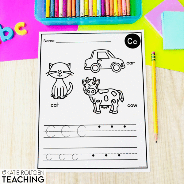 Activities for Teaching About the Letter C - Katie Roltgen Teaching