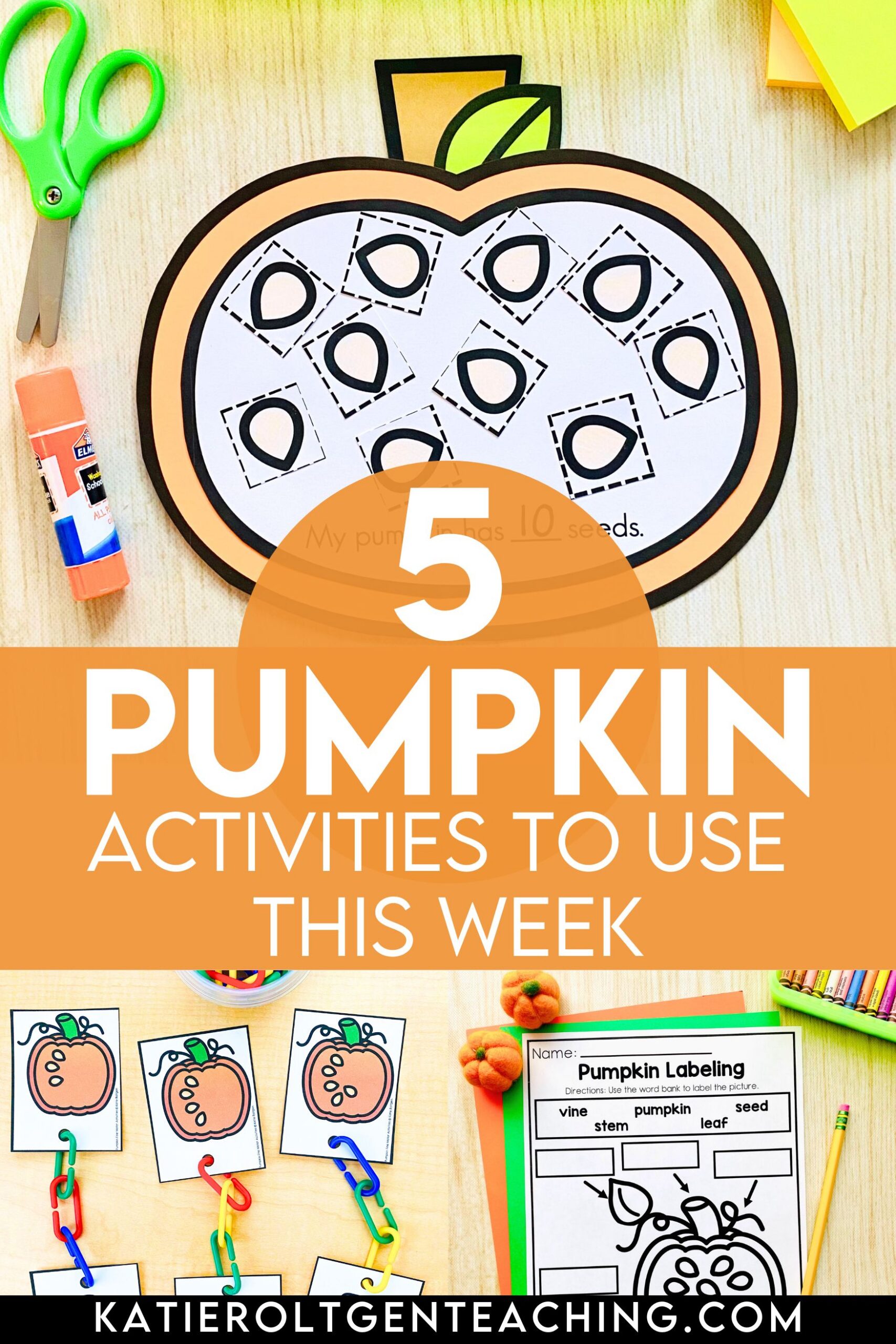 5 Pumpkin Activities to Use this Week - Katie Roltgen Teaching
