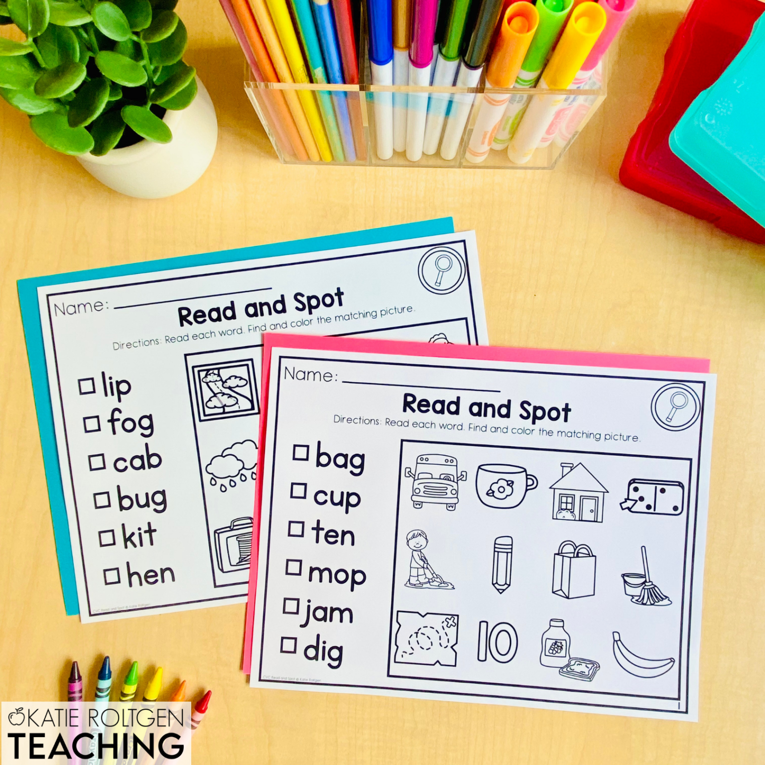 CVC Words in Kindergarten: Simple Activities for Any Classroom - Katie ...