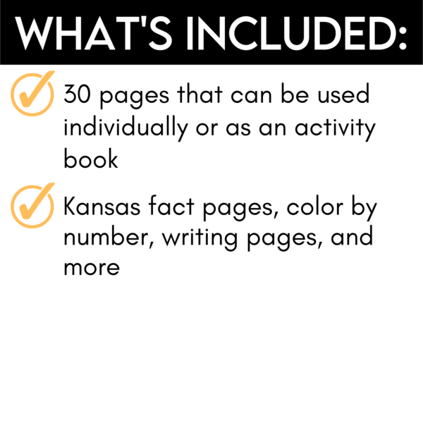 Kansas Day Activities Kansas Activity Book - Katie Roltgen Teaching