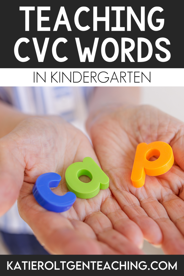 CVC Words in Kindergarten: Simple Activities for Any Classroom - Katie ...