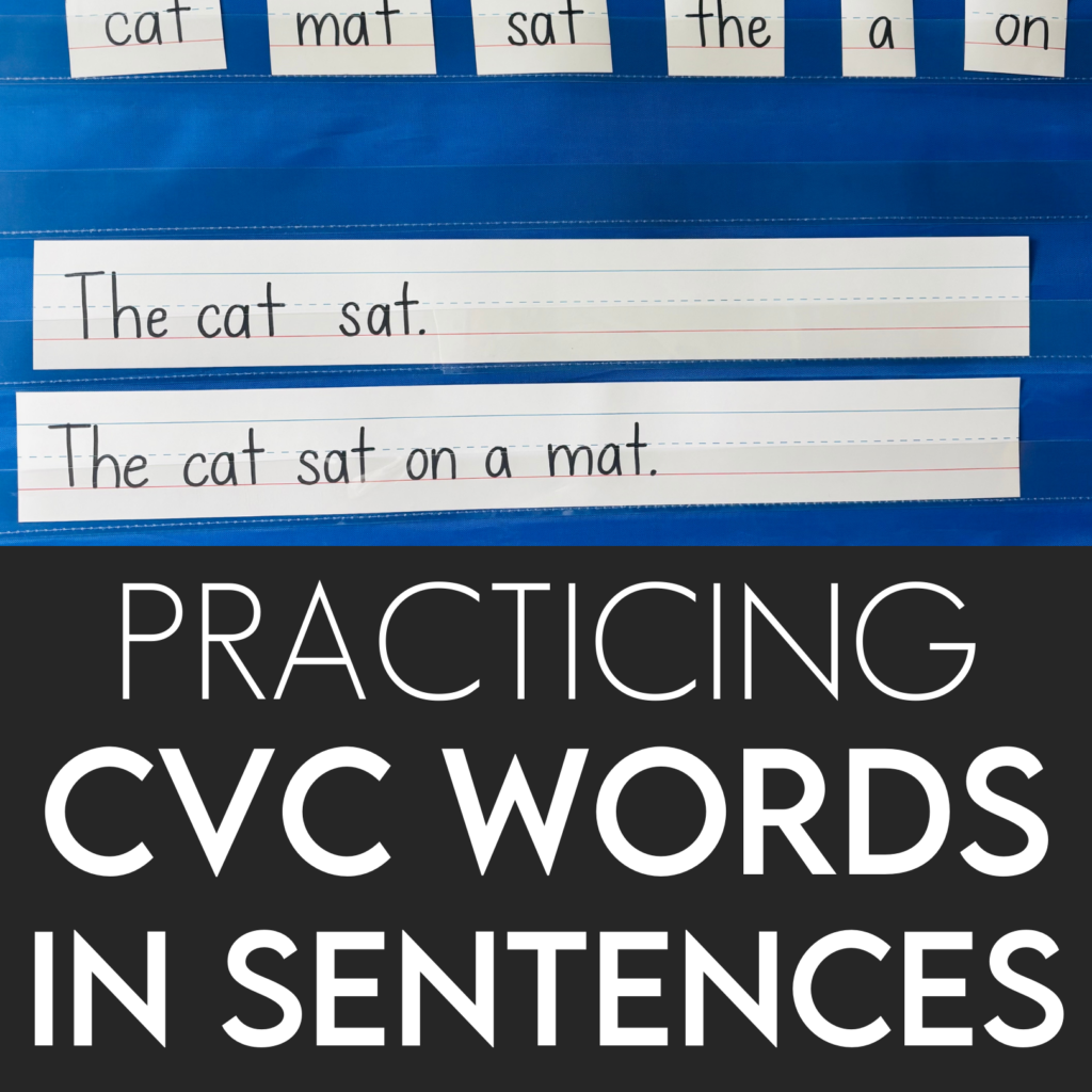 CVC Words in Sentences: Simple Practice Ideas for Early Readers - Katie ...