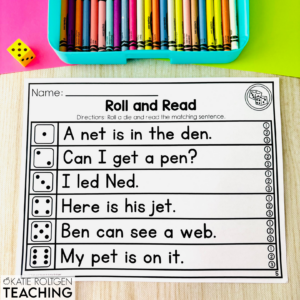 CVC Words in Sentences: Simple Practice Ideas for Early Readers - Katie ...