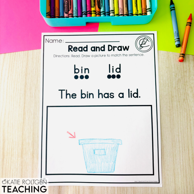 CVC Words in Sentences: Simple Practice Ideas for Early Readers - Katie ...
