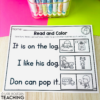 CVC Words in Sentences: Simple Practice Ideas for Early Readers - Katie ...