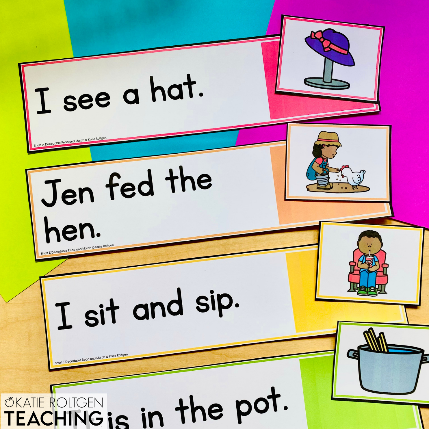 CVC Words in Sentences: Simple Practice Ideas for Early Readers - Katie ...
