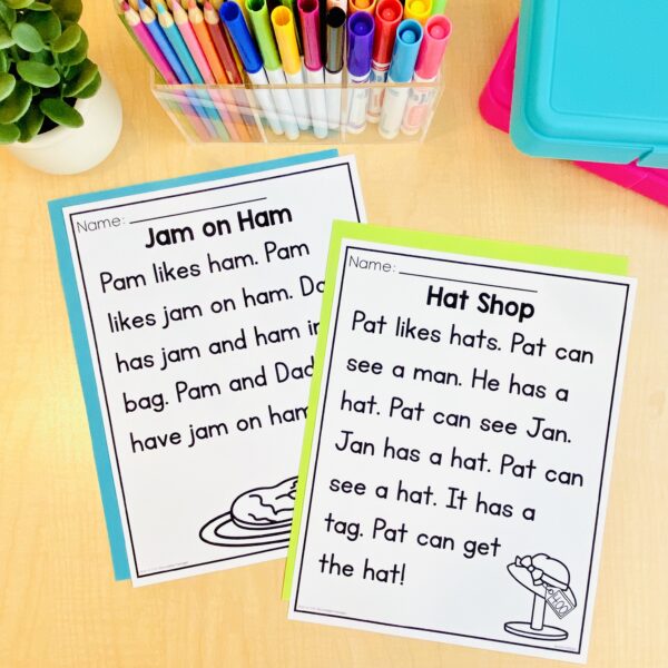 CVC Words in Sentences: Simple Practice Ideas for Early Readers - Katie ...