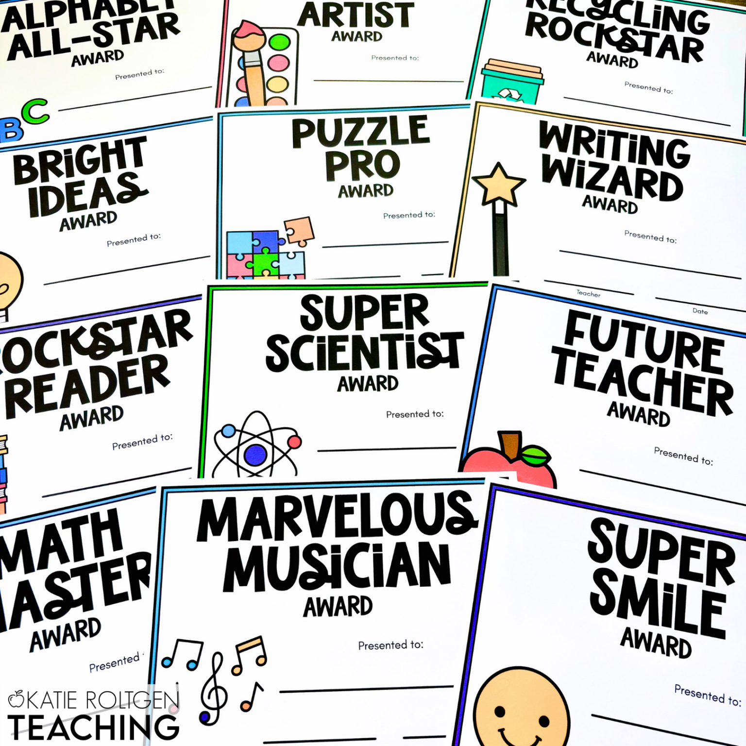 End of the Year Awards for Students (Kindergarten Edition!) - Katie ...